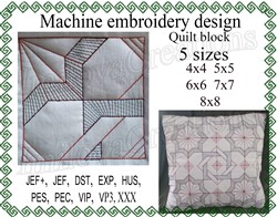 Geometric Stipple Embroidery Design | EmbroideryDesigns.com