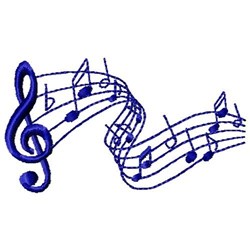 Music Notes Embroidery Design | EmbroideryDesigns.com