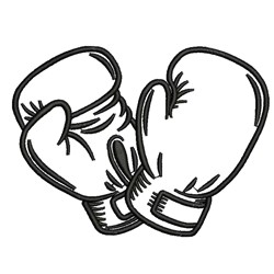 Boxing Gloves Embroidery Design | EmbroideryDesigns.com