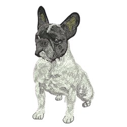 French Bulldog Embroidery Design | EmbroideryDesigns.com