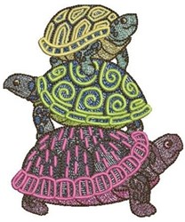 Turtles Embroidery Design | EmbroideryDesigns.com