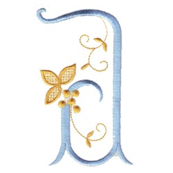 Alpha Bed J Embroidery Design | EmbroideryDesigns.com