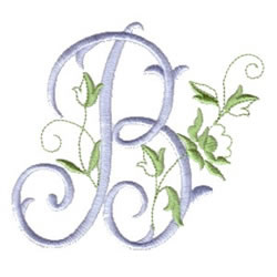Rose Script B Embroidery Design | EmbroideryDesigns.com