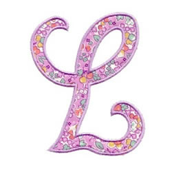 Applique L Embroidery Design | EmbroideryDesigns.com