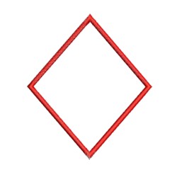 Applique Diamond Shape Embroidery Design | EmbroideryDesigns.com