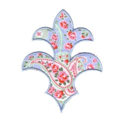 Applique Floral Scroll Embroidery Design | EmbroideryDesigns.com