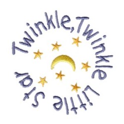 Twinkle Little Star Embroidery Design | EmbroideryDesigns.com