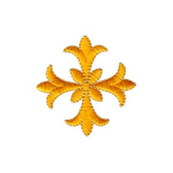 Fleury Cross Embroidery Design | EmbroideryDesigns.com