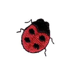 Single Ladybird Embroidery Design | EmbroideryDesigns.com