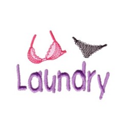 Lingerie Laundry Embroidery Design | EmbroideryDesigns.com