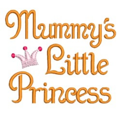 Mummys Little Princess Embroidery Design | EmbroideryDesigns.com