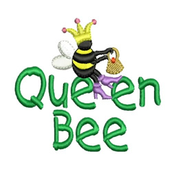 Queen Bee Embroidery Design | EmbroideryDesigns.com