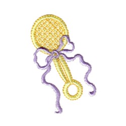 Baby Rattle Embroidery Design | EmbroideryDesigns.com