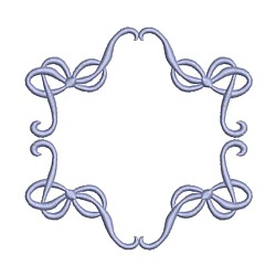 Free Bowed Scroll Frame Embroidery Design | EmbroideryDesigns.com