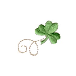 Shamrock Swirl Embroidery Design | EmbroideryDesigns.com