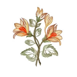 Variegated Crocus Embroidery Design | EmbroideryDesigns.com