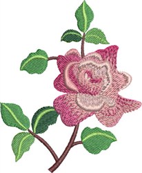 Simple Rose Embroidery Design | EmbroideryDesigns.com