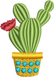 Mini Cactus 10 Embroidery Design | EmbroideryDesigns.com
