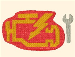 Check Engine Embroidery Design | EmbroideryDesigns.com