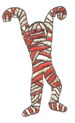 Mummy Embroidery Design | EmbroideryDesigns.com