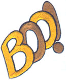 Boo Text Embroidery Design | EmbroideryDesigns.com