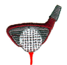 Golf Club Embroidery Design | EmbroideryDesigns.com