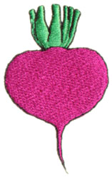 Beet Embroidery Design | EmbroideryDesigns.com