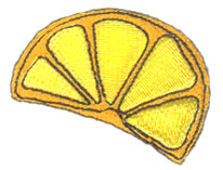 Lemon Slice Embroidery Design | EmbroideryDesigns.com