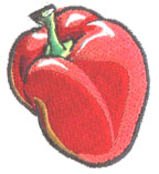 Red Pepper Embroidery Design | EmbroideryDesigns.com