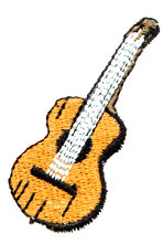 Guitar Embroidery Design | EmbroideryDesigns.com