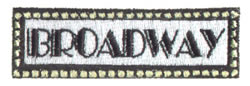 Broadway Embroidery Design | EmbroideryDesigns.com