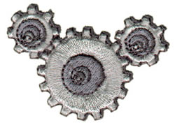 Gears Embroidery Design | EmbroideryDesigns.com