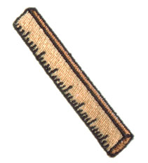 Ruler Embroidery Design | EmbroideryDesigns.com