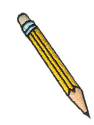 Pencil Embroidery Design | EmbroideryDesigns.com
