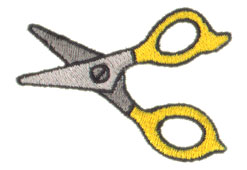 Scissors Embroidery Design | EmbroideryDesigns.com