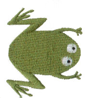 Bullfrog Embroidery Design | EmbroideryDesigns.com