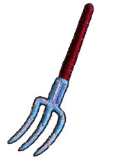Pitchfork Embroidery Design | EmbroideryDesigns.com