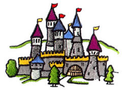 Castle Embroidery Design | EmbroideryDesigns.com