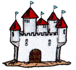 Castle Embroidery Design | EmbroideryDesigns.com