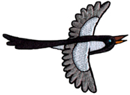Bird Flying Embroidery Design | EmbroideryDesigns.com