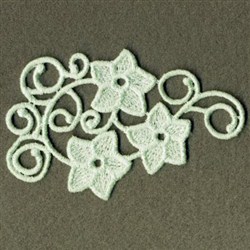 FSL Flower & Vine Embroidery Design | EmbroideryDesigns.com