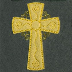 Applique Cross Embroidery Design | EmbroideryDesigns.com
