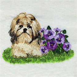 Realistic Dog Embroidery Design | EmbroideryDesigns.com