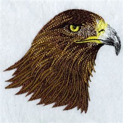 Realistic Hawk Embroidery Design | EmbroideryDesigns.com