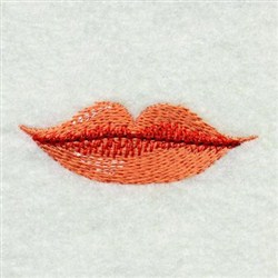 Realistic Lips Embroidery Design | EmbroideryDesigns.com