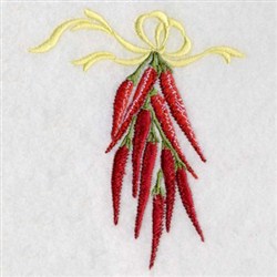 Realistic Chili Embroidery Design | EmbroideryDesigns.com