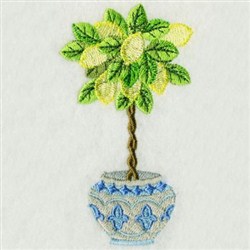 Lemon Tree Embroidery Design | EmbroideryDesigns.com