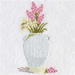 Flower Pot Embroidery Design | EmbroideryDesigns.com