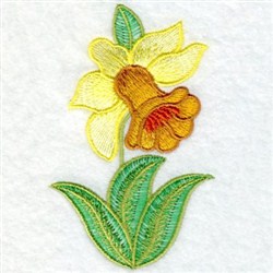 Daffodil Embroidery Design | EmbroideryDesigns.com