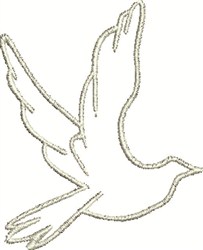 Dove Outline Embroidery Design | EmbroideryDesigns.com